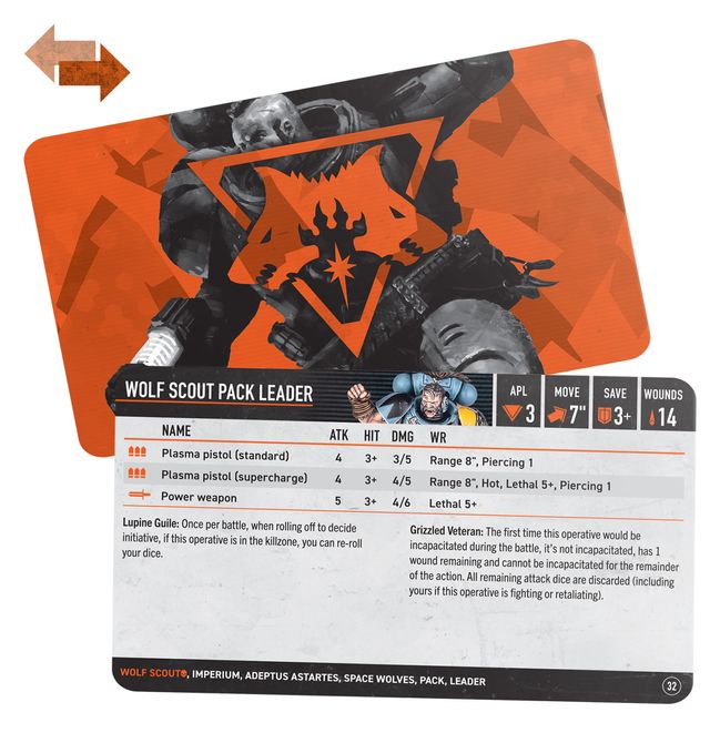 Kill Team: Wolf Scouts – Datacards (Anglais)