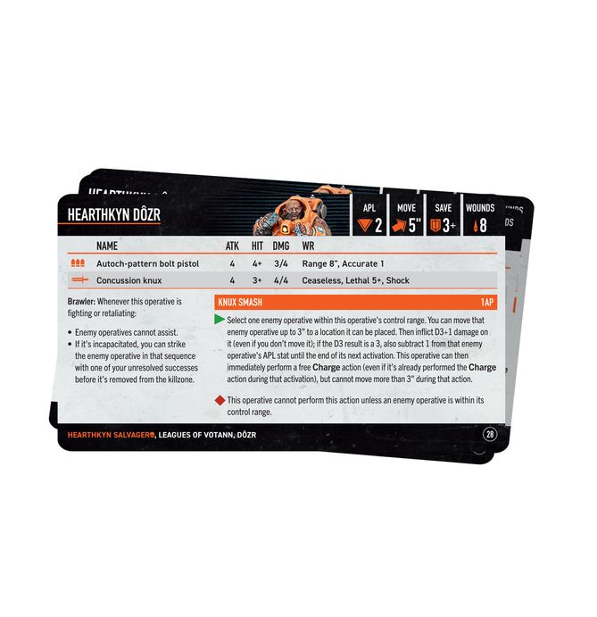 Kill Team: Hearthkyn Salvagers – Datacards (Inglés)