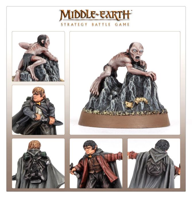 Frodo Baggins™ Samwise Gamgee™ And Gollum™ In Emyn Muil