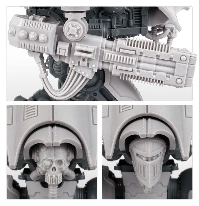 Mechanicum Knight Moirax with Volkite Veuglaire and Gyges Siege Claw
