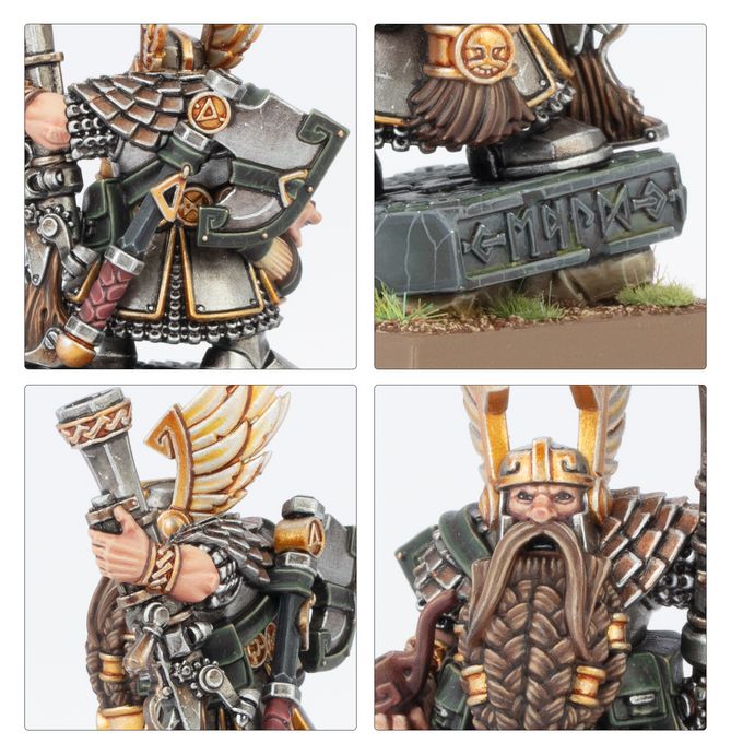 Dwarf Thane with Handgun on Oathstone