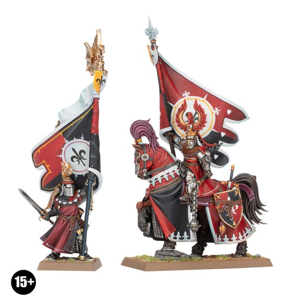 Battle Standard Bearer Mounted and on Foot