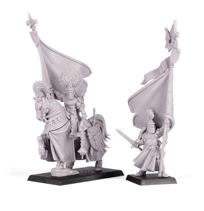 Battle Standard Bearer Mounted and on Foot