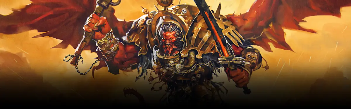 Artwork of Horus Heresy-era Angron.
